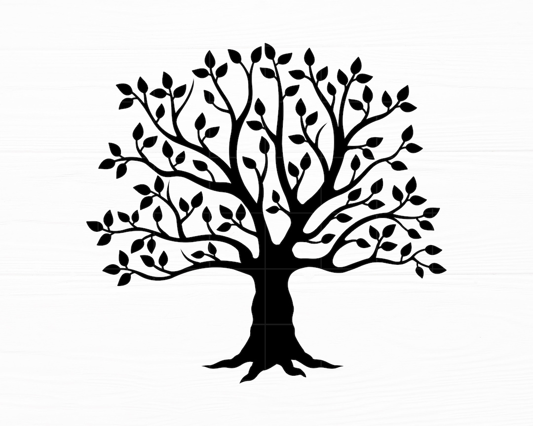 Tree Svg Tree With Roots Svg Tree Silhouette Tree of Life Svg Family ...