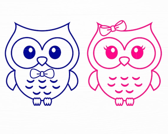 Owl Svg Owl Girl Boy Svg Cute Owl Cut File Baby Sweet Owl Svg | Etsy