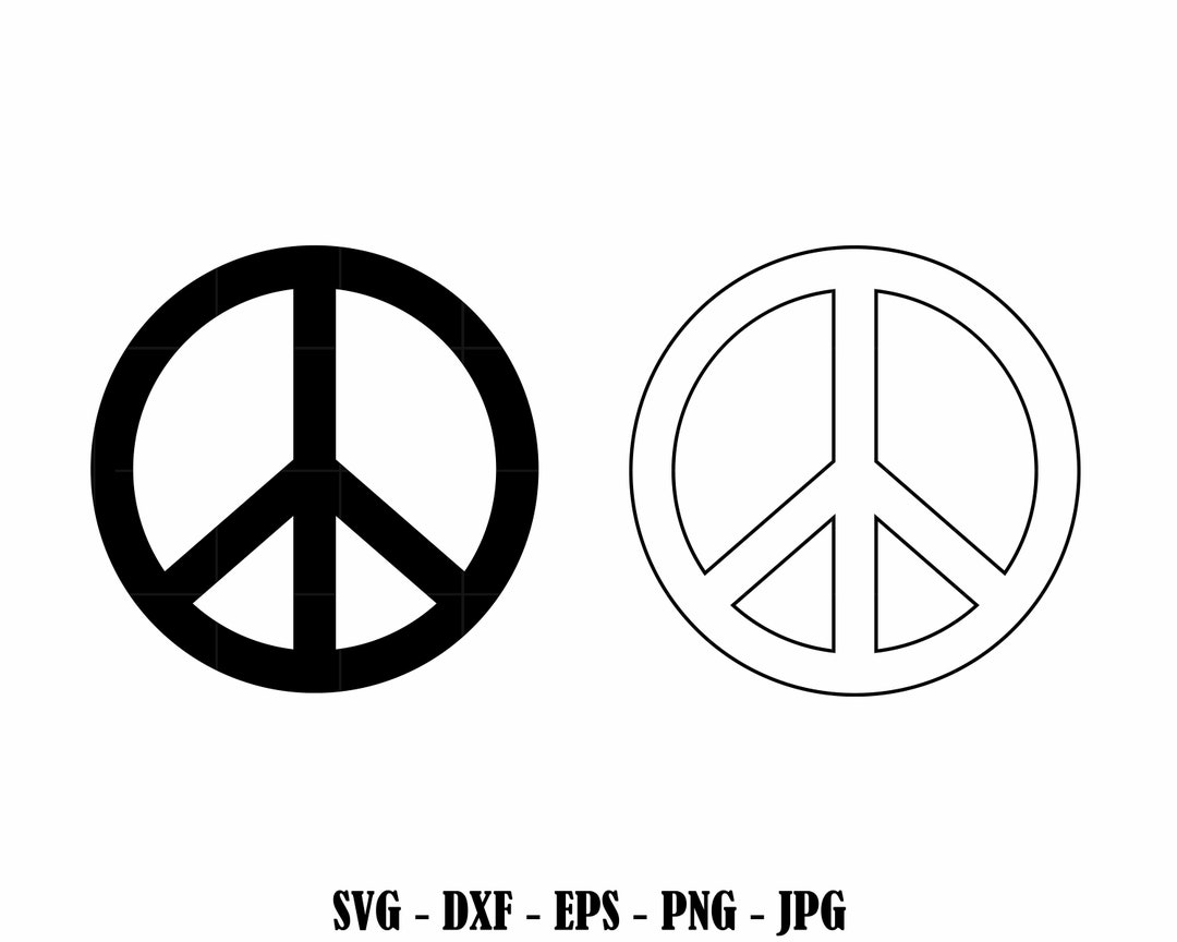 Peace Symbol Svg Peace Sign Svg Files for Cricut Peace Sign Cut File ...