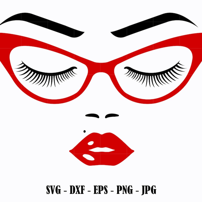 Woman Face Svg - Etsy