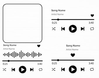 Music Player Svg Bundle Music Player Display Audio Control Svg Play ...
