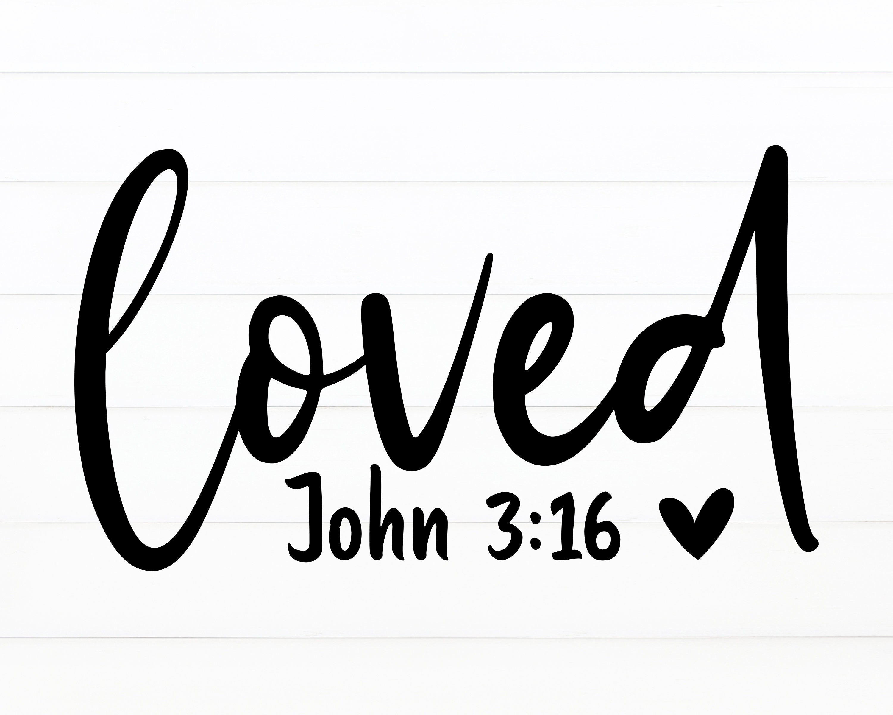 Loved John 3:16 Svg Christian Bible Verse Svg Christian Cut - Etsy