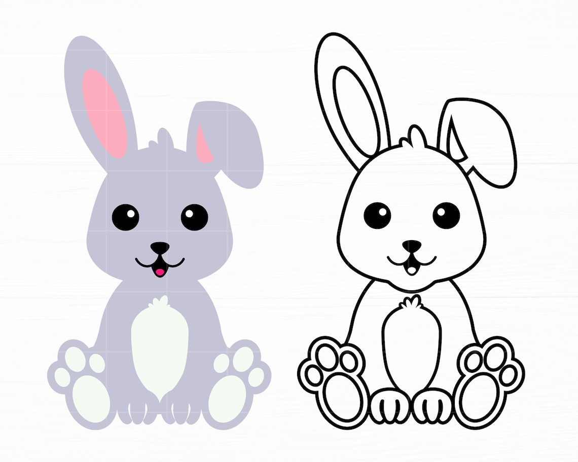 Conejo svg animal svg bebé conejo svg bosque animal svg - Etsy México