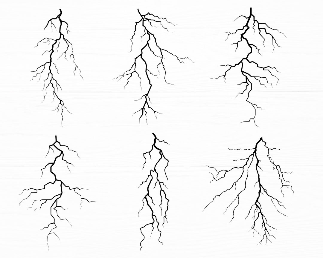 Lightning Svg Bundle Thunder Svg Lightning Bolts Svg Lightning Strikes ...
