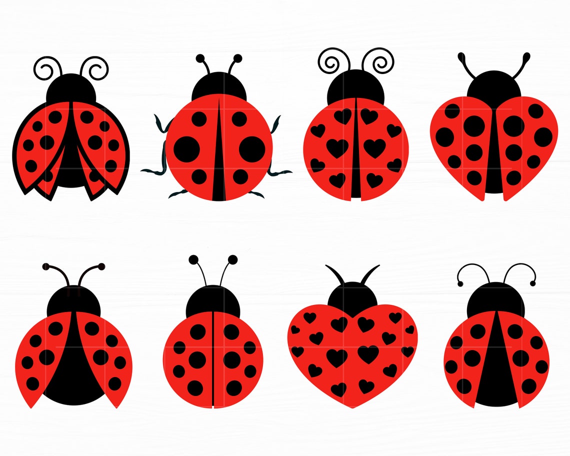 Ladybug Svg Bundle Ladybug Clipart Ladybug Files for Cricut | Etsy