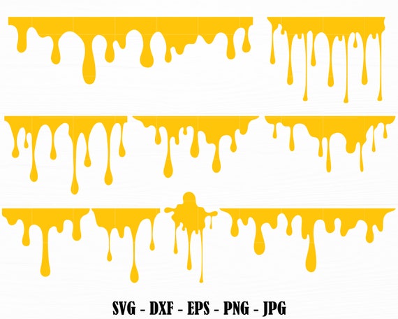 Dripping SVG Bundle Dripping Borders SVG Drip Svg Files for - Etsy ...