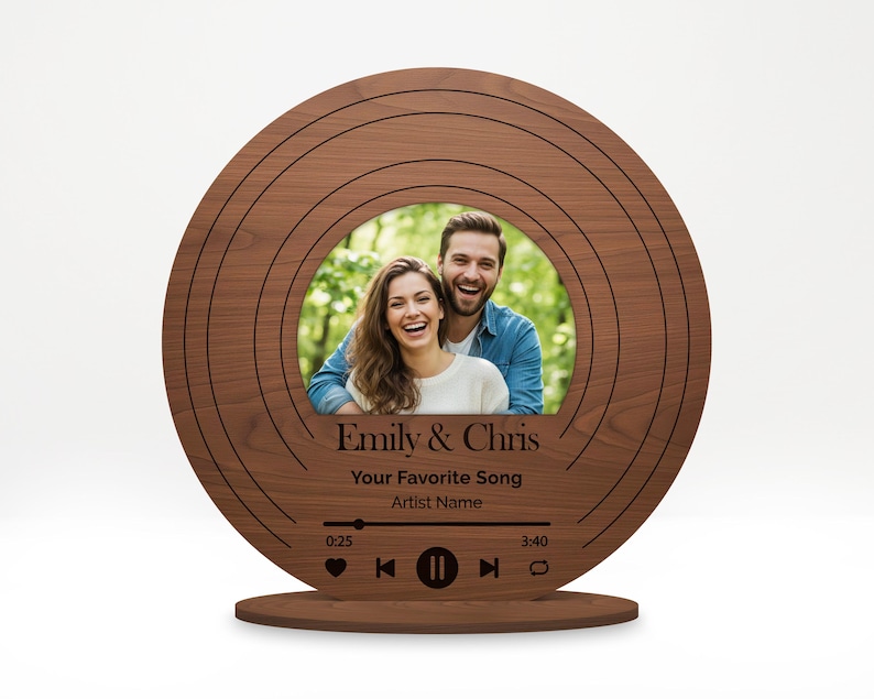 Personalized Photo Music Player Plaque SVG | Laser Cut File for ...