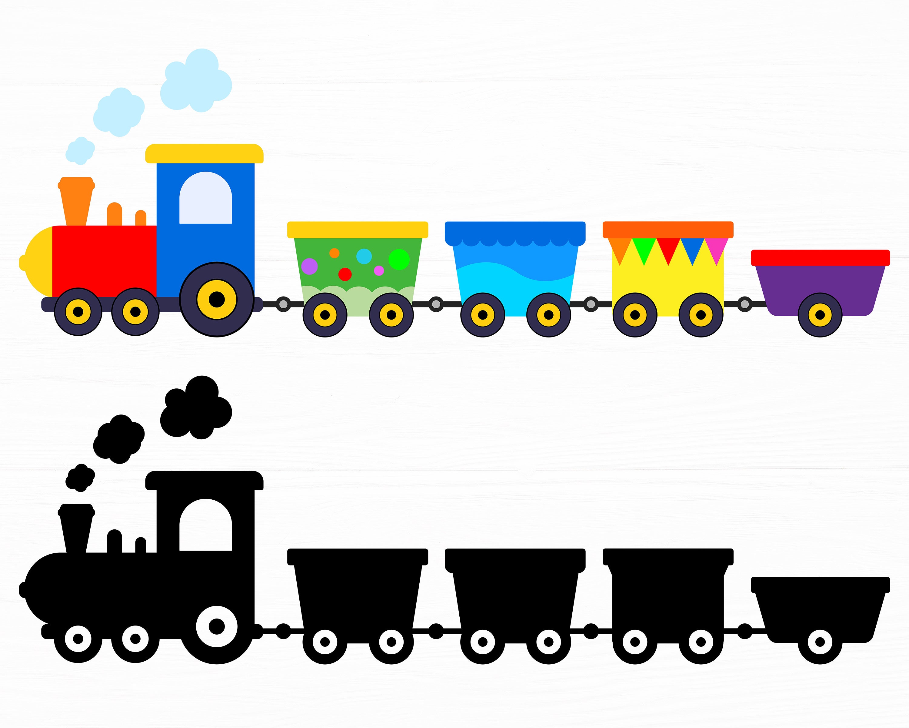Tren Svg Locomotora Svg Baby Shower Svg Tren Silueta Tren Png Cortar ...