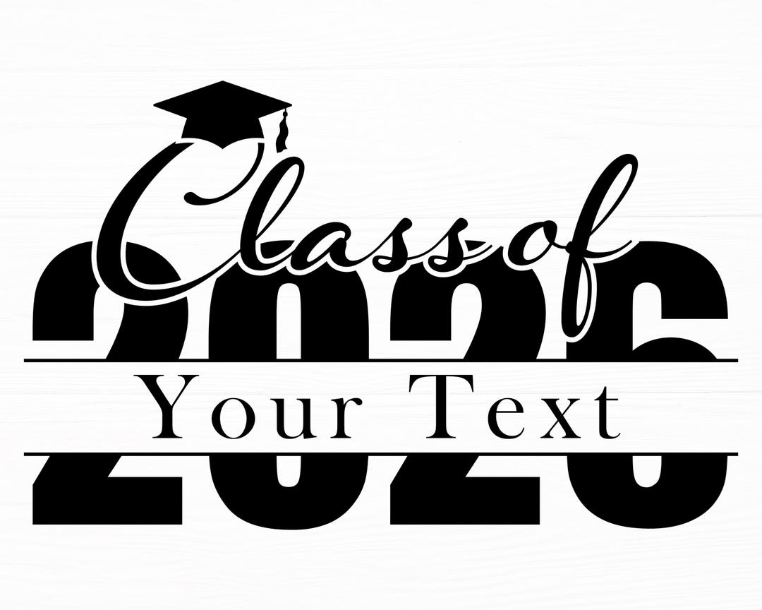 Class of 2026 Svg Graduation Svg Class of Name Frame Monogram Svg ...