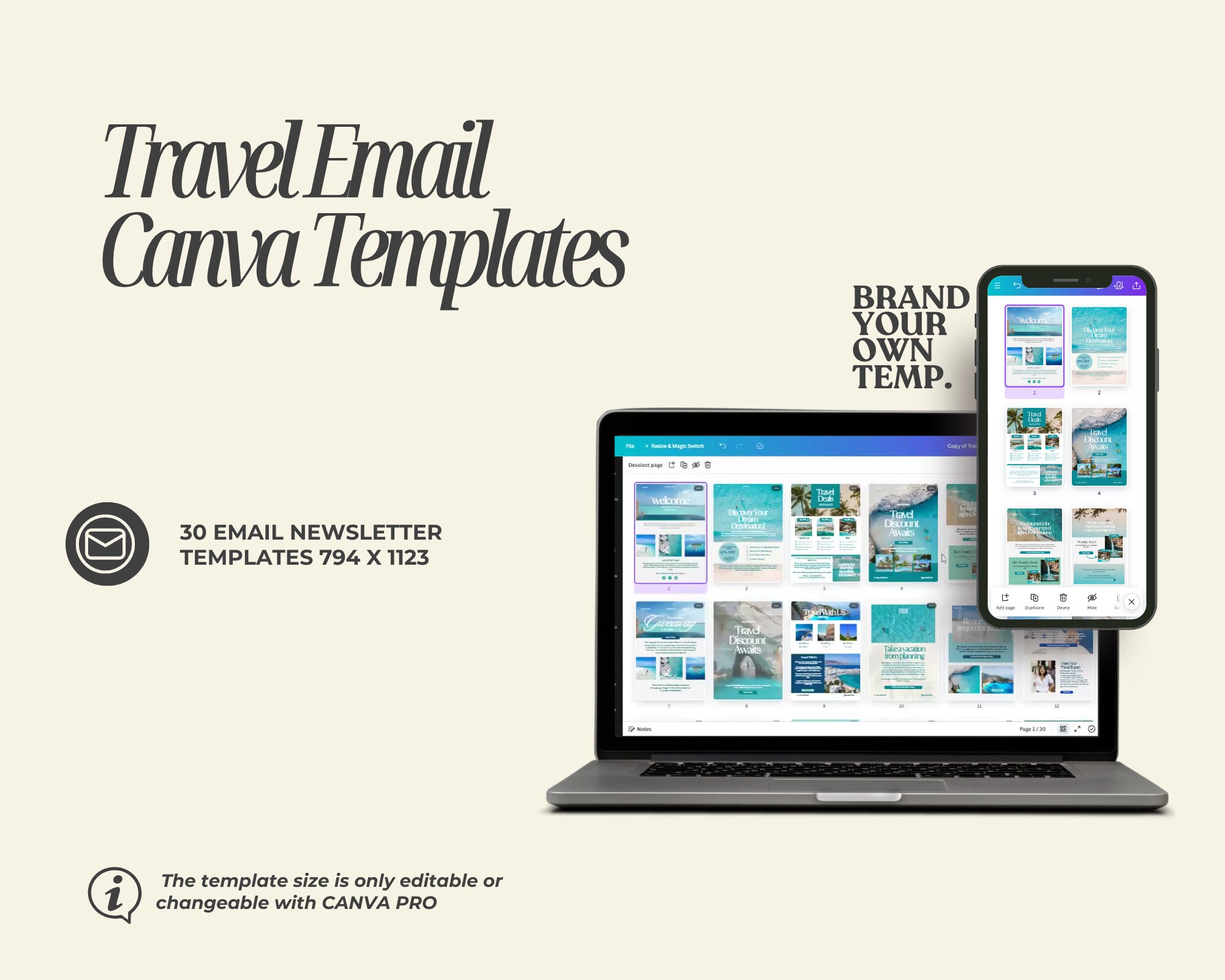 Travel Advisor | Travel Agent Templates | Email Template | Canva ...