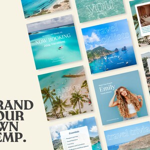 Travel Agent Templates | Instagram Feed | Canva Templates | Travel ...