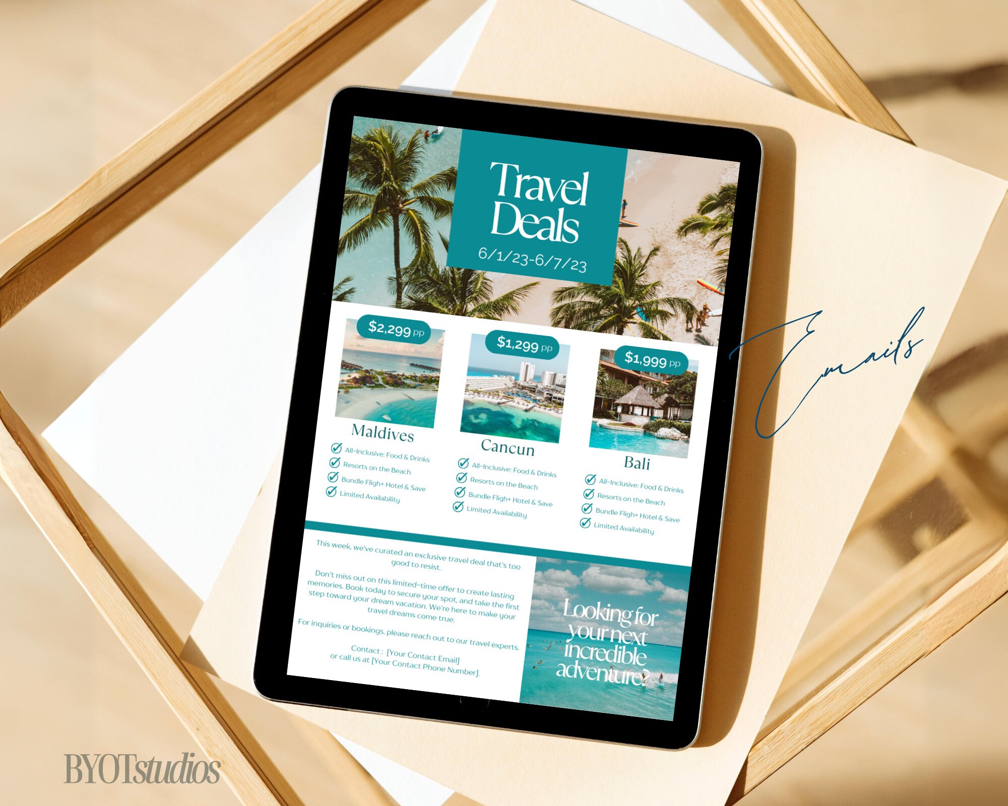 Travel Advisor Travel Agent Templates Email Template Canva Template ...