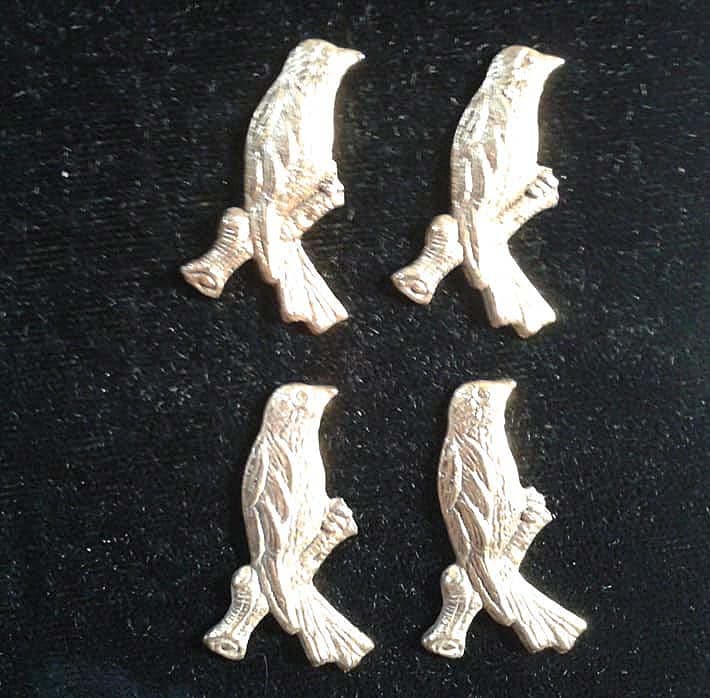 5 Birds Embellishments. Birds Branch. Embellishment. Pack of 5 - Etsy