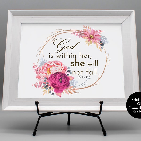 Bible Verse Print and Frame - Etsy