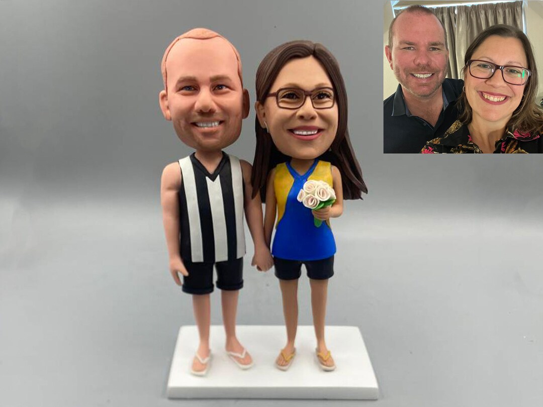 Custom Bobblehead Wedding Cake Topper, Personalized Wedding Cake ...