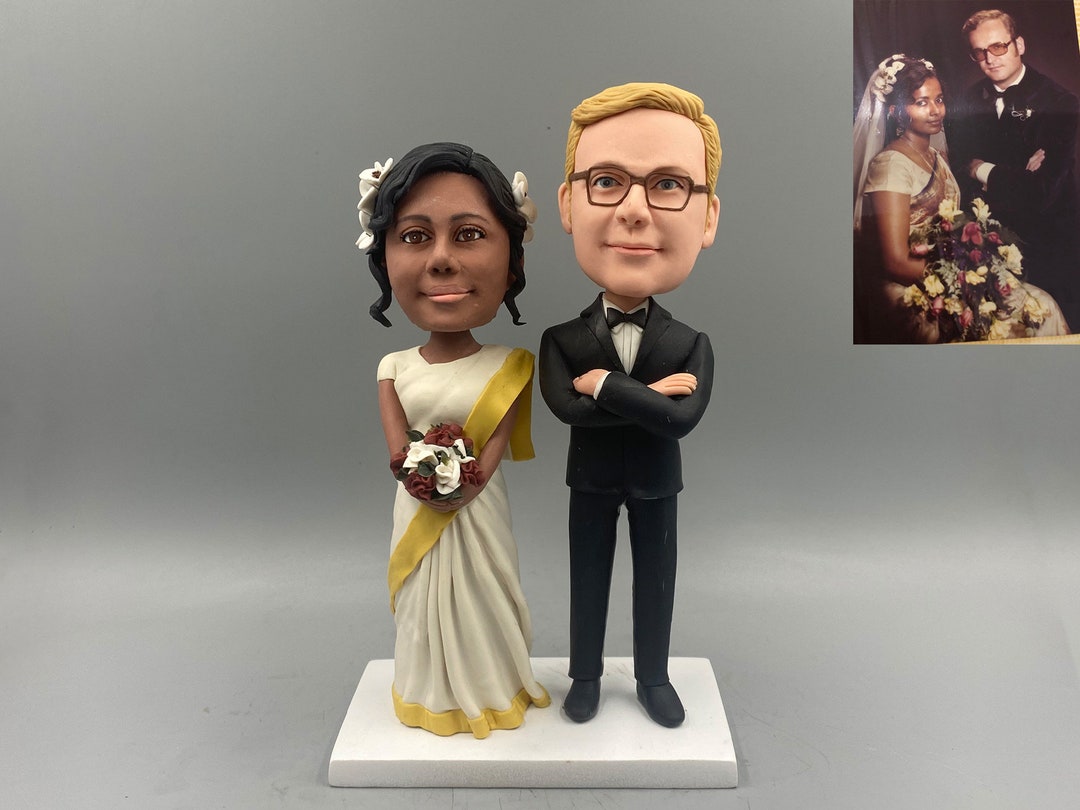 Custom Bobblehead Wedding Cake Topper, Personalized Wedding Cake ...