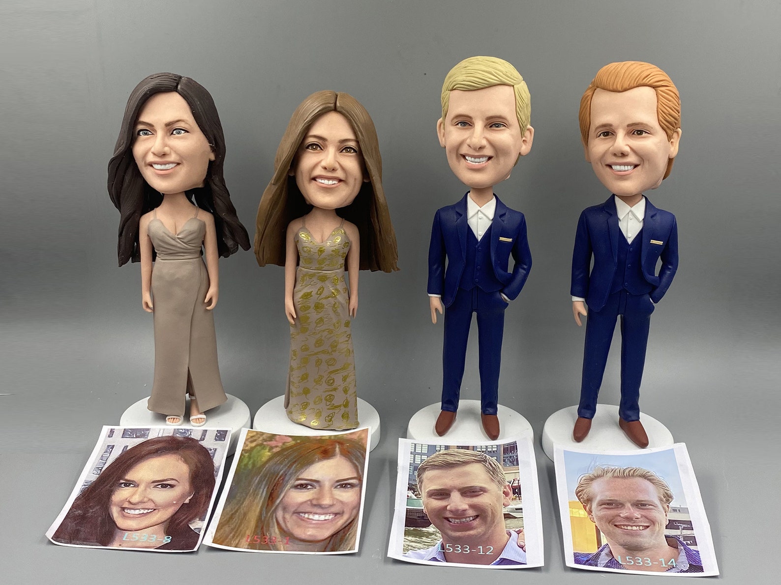 Custom Bobblehead Wedding Cake Topper, Personalized Wedding Cake ...