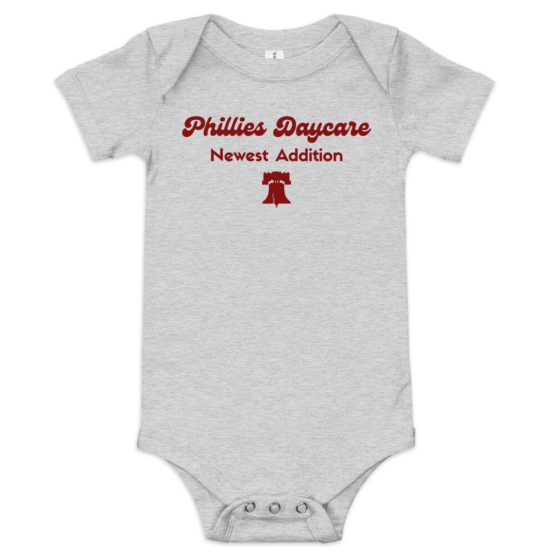 Phillies Daycare Newest Addition - Phillies Baby Onesie Philadelphia ...