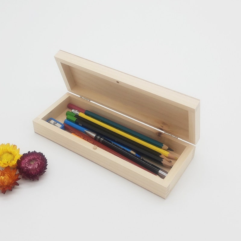 Wood Pencil Box - Etsy Australia