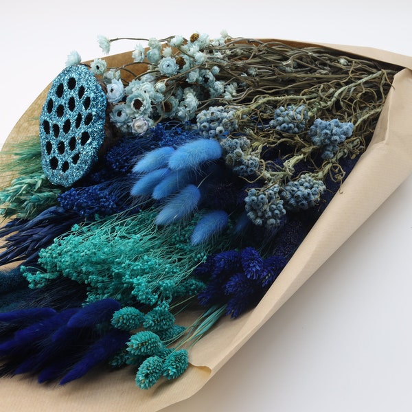 Blue Dried Flowers - Etsy