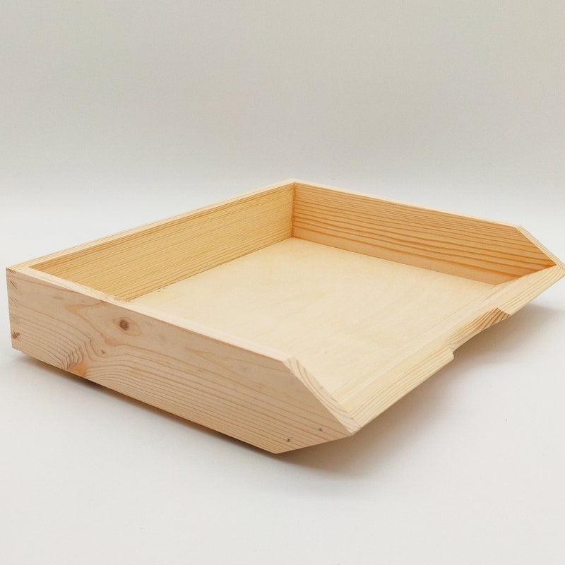 Wood Paper Tray - Etsy