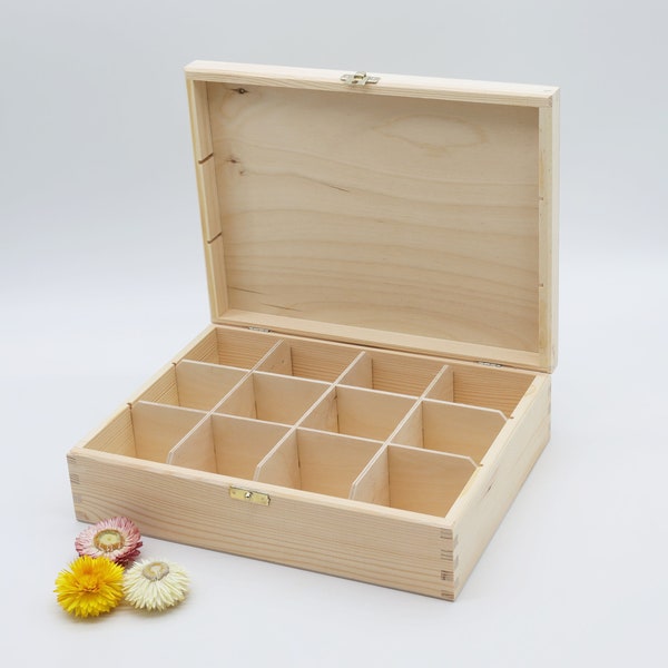 Wooden Tea Box - Etsy