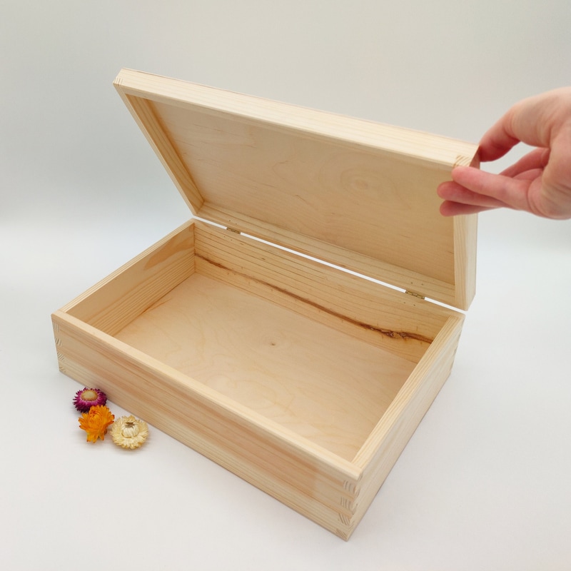 Shallow Wood Box - Etsy