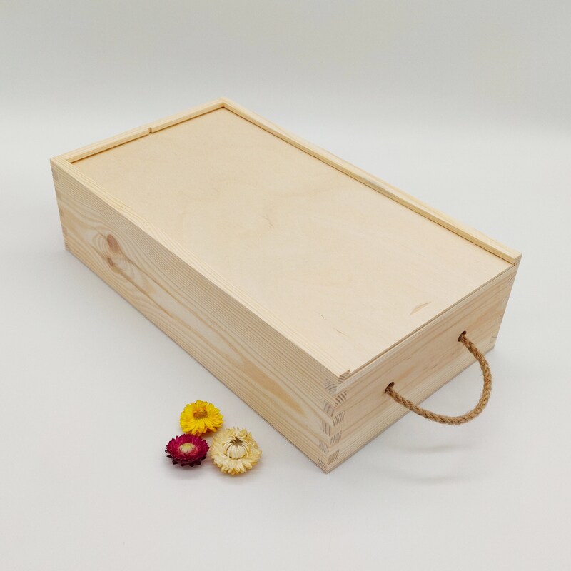 Wooden Wine Box - Etsy