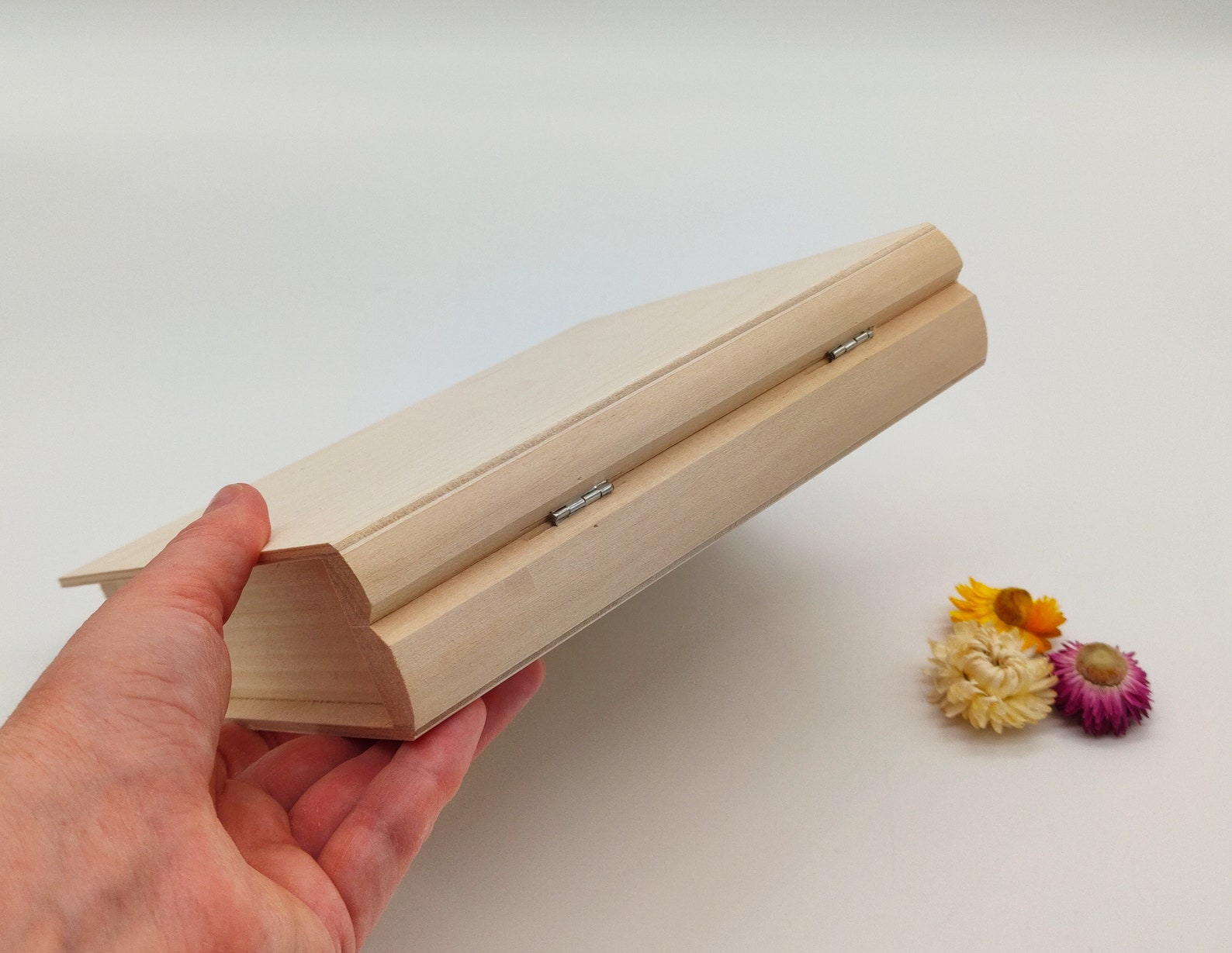 Wooden Book Box | Unfinished Wood Book Box | Wood Book Blank ...