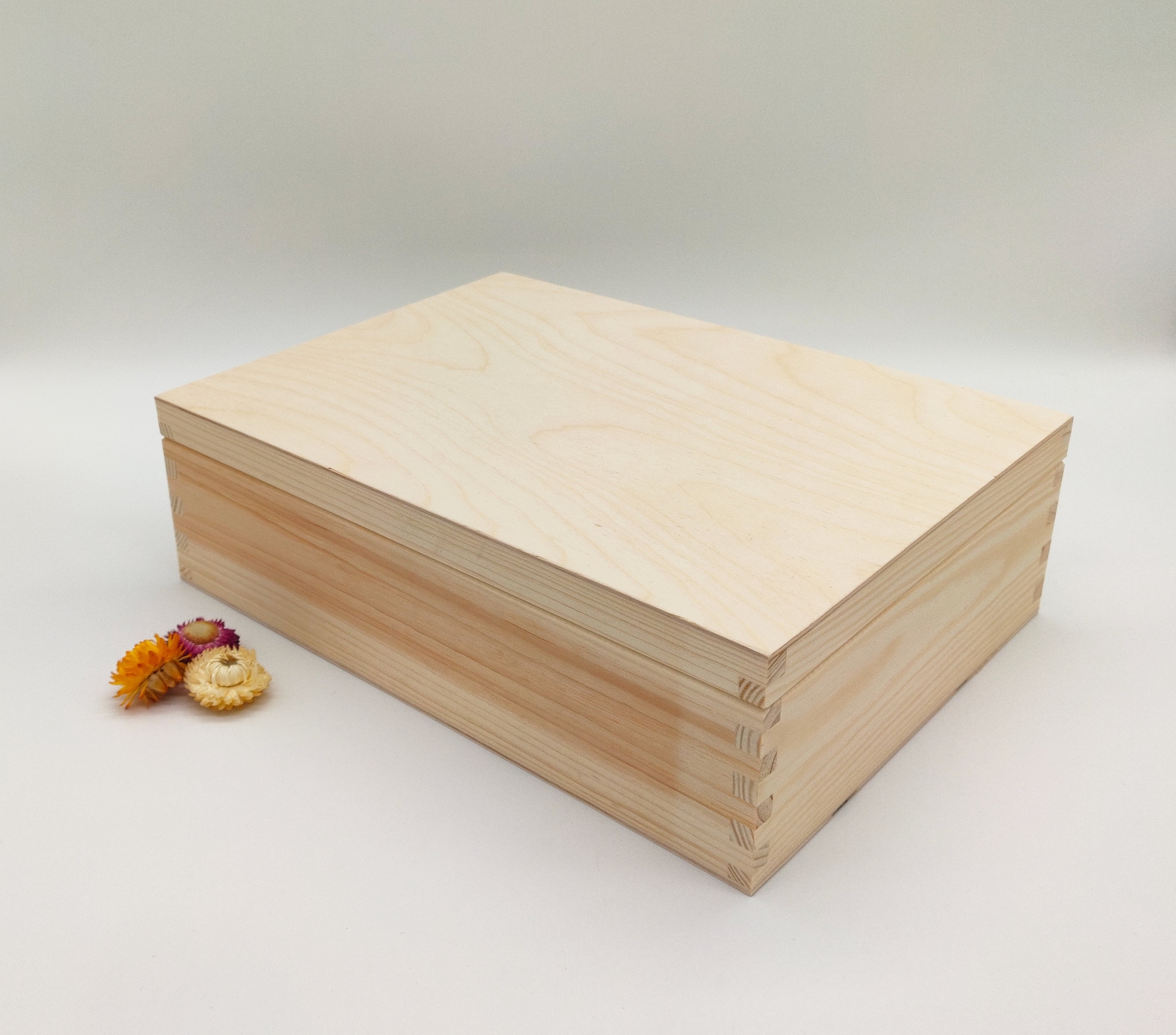 Large Wooden Box | Storage Box | Large Keepsake Box | Unfinished Wooden ...