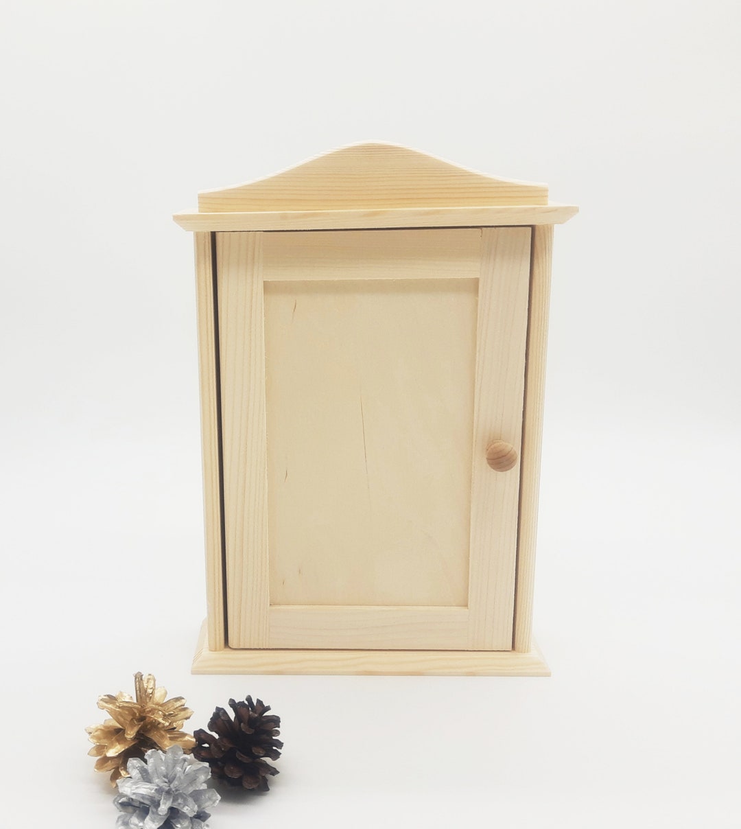 Hallway Key Box | Wooden Key Holder | Wood Key Organizer | Unfinished ...