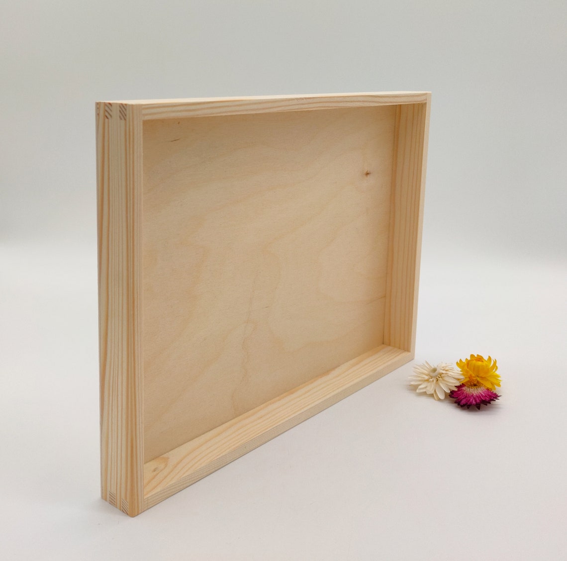 Wooden Shadow Box | Wooden Craft Box | Unfinished Wooden Frame | Blank ...