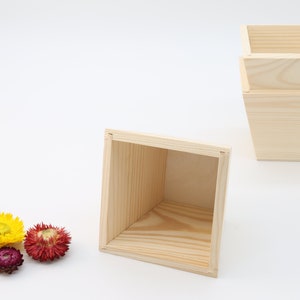 Small Wooden Planter Box | Wooden Plant Pot | Wood Flower Pot Indoor ...