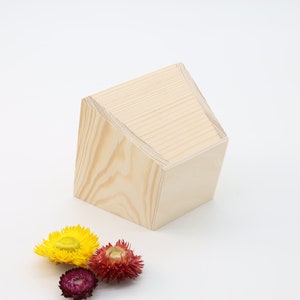 Small Wooden Planter Box | Wooden Plant Pot | Wood Flower Pot Indoor ...