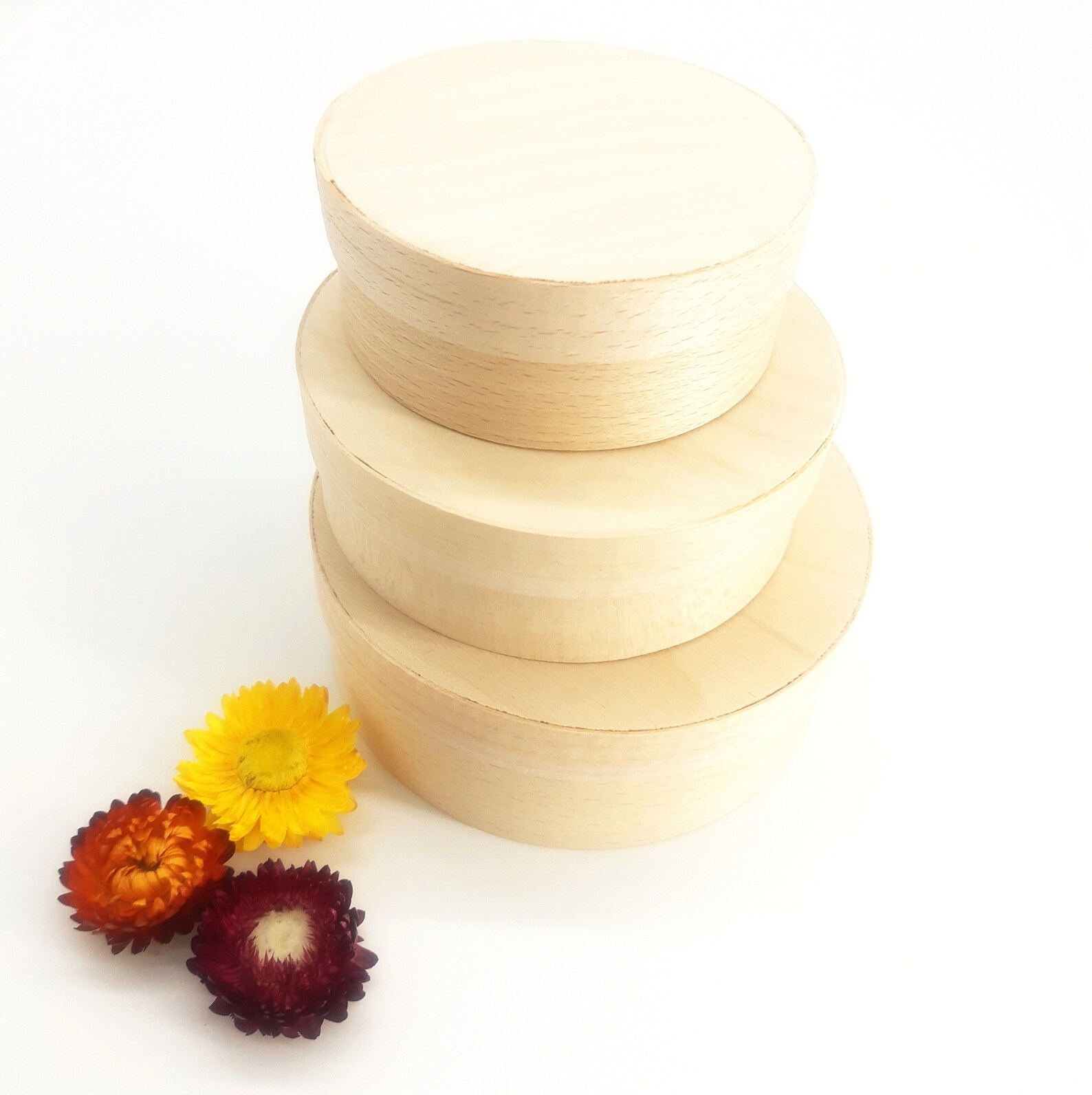 Bentwood Box Nesting Round Wooden Box With Lid Unfinished | Etsy