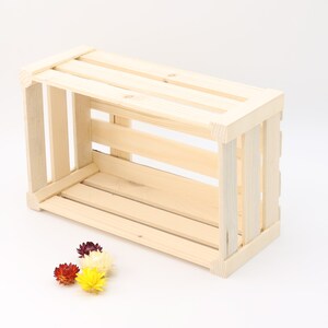 Set of 3 Slatted Crates | Wooden Storage Crate | Unfinished Wooden ...