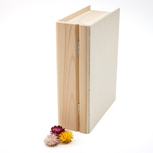Unfinished Wooden Book Box | Wood Book Box | Book Lover Gift Box ...