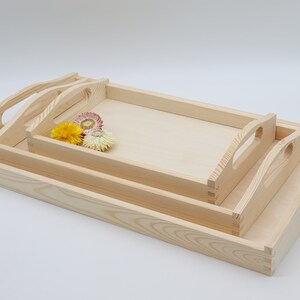 Wooden Tray With Handles | Unfinished Wooden Tray | Serving Tray ...