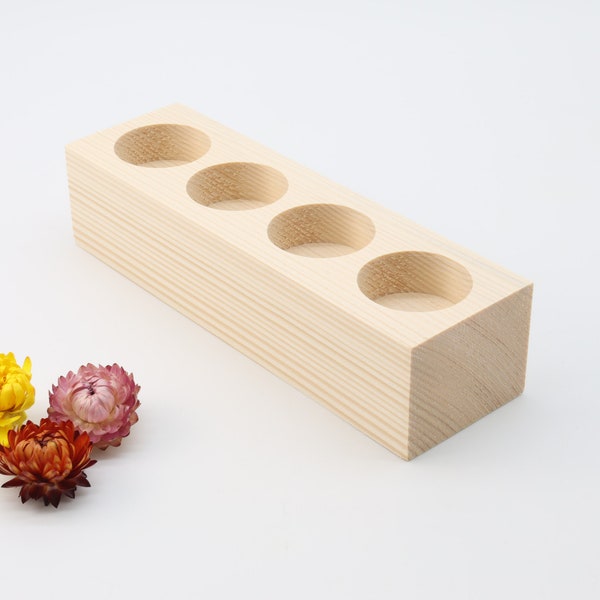 4x4 Wood Candle Holder - Etsy