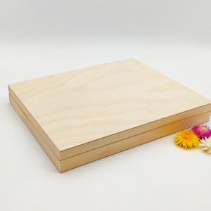 A4 Size Unfinished Wood Box | Large Wooden Box | Wooden Documents ...