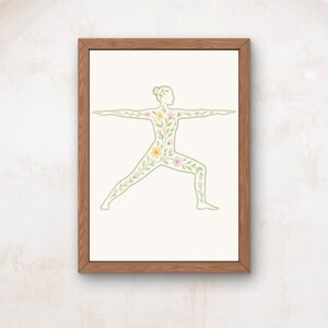 warrior 2 pose drawing