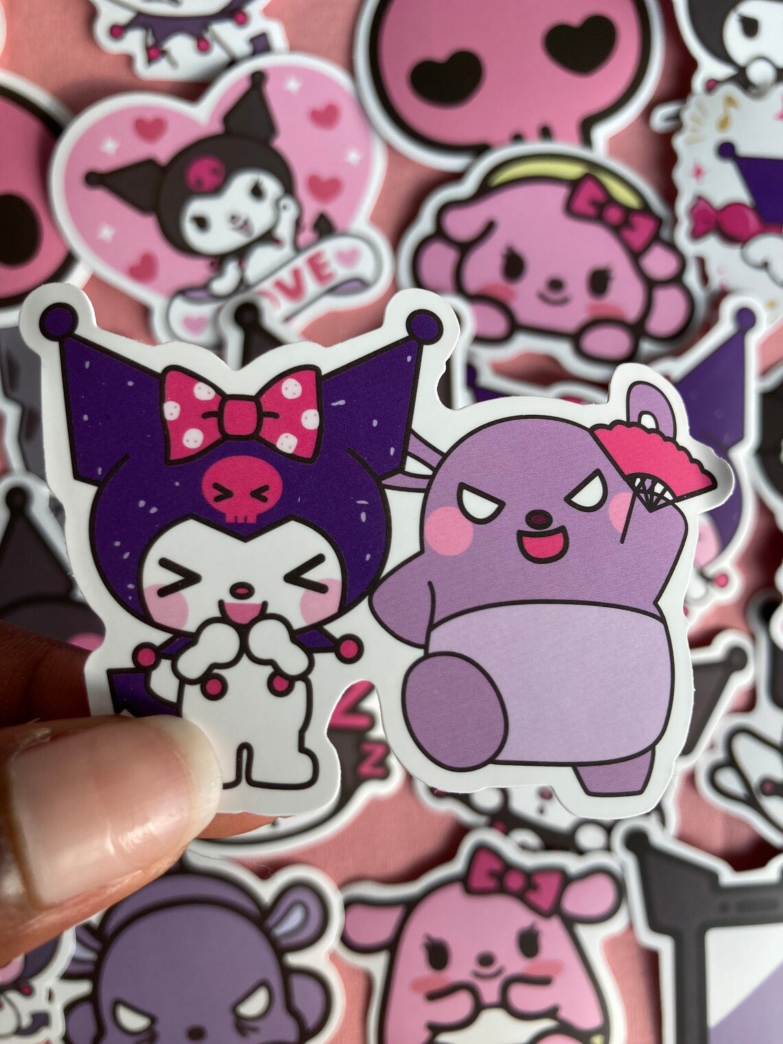 Kuromi Sticker Pack5 Count | Etsy