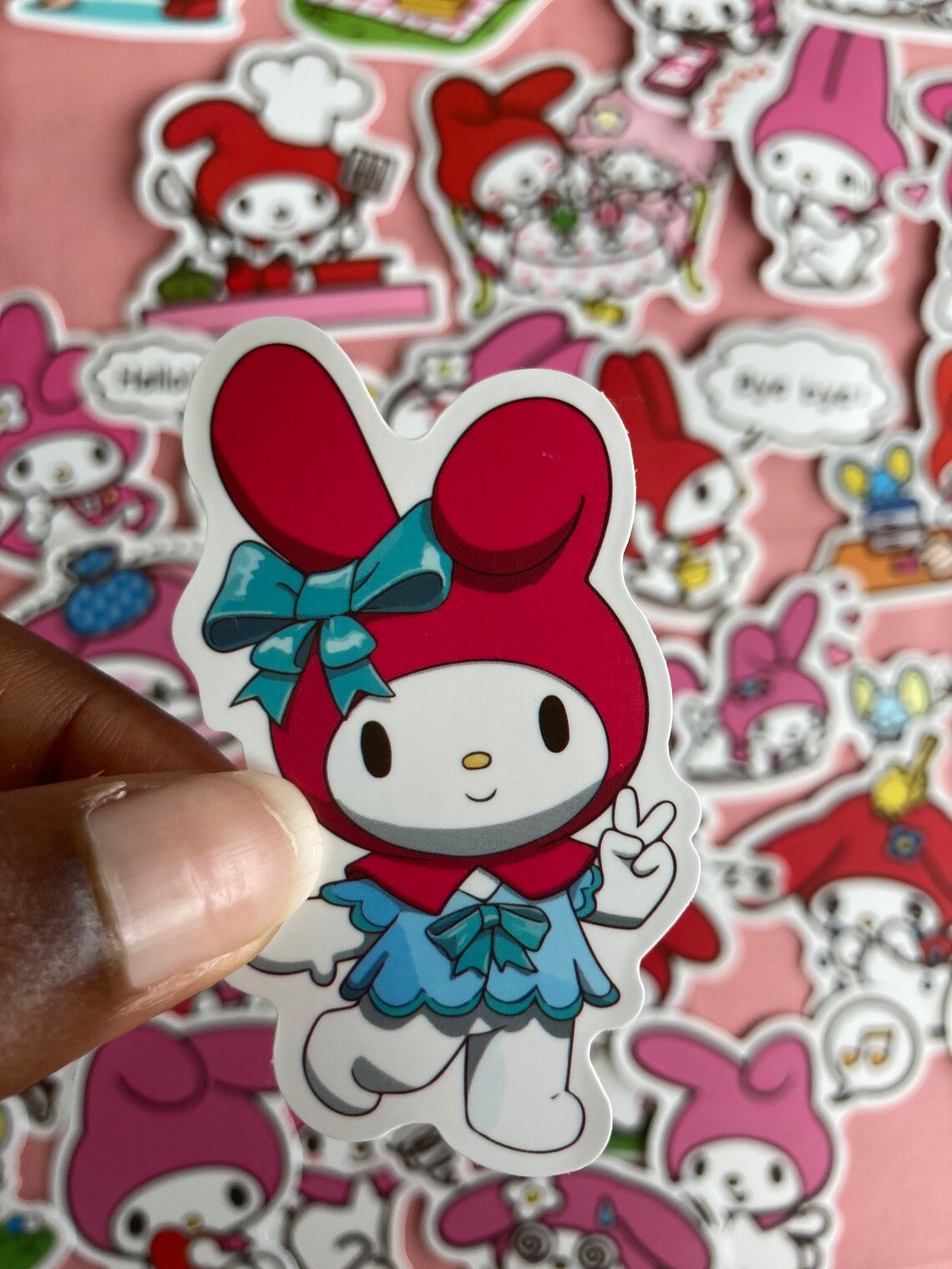 My Melody Sticker Pack5 Count Etsy