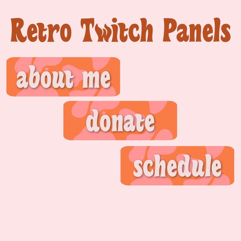 Retro Twitch Panels - Etsy
