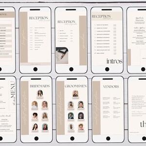 Wedding Itinerary, Wedding Weekend Itinerary Template, Wedding Day ...
