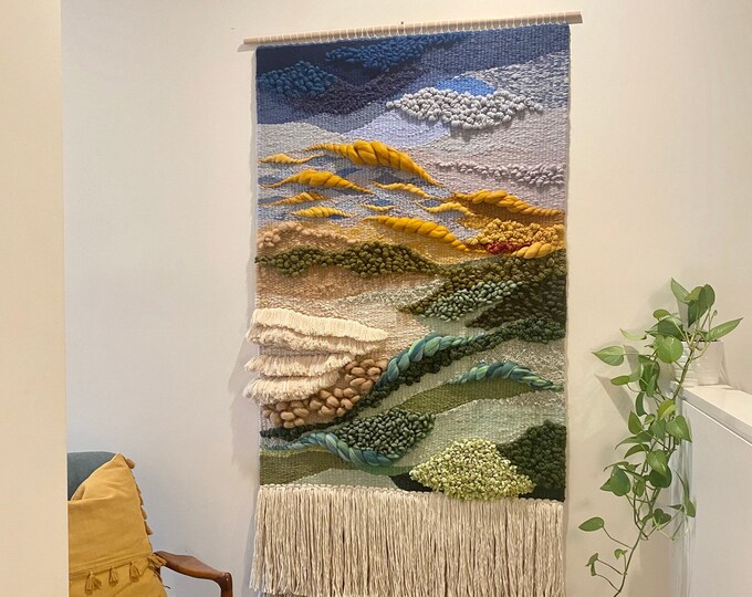 Large Handwoven Wall Art, Weaving, Wall Hanging, Tapestry, Abstract ...