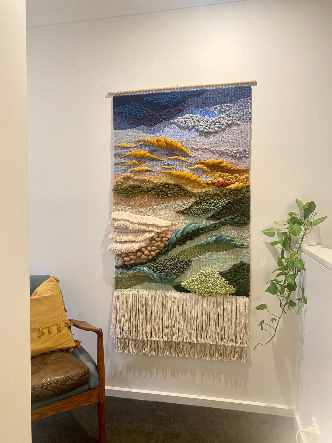 Large Handwoven Wall Art Weaving Wall Hanging Tapestry - Etsy