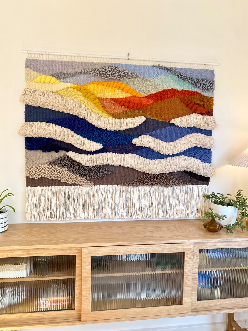 Extra Large Handwoven Wall Art Weaving Wall Hanging Tapestry Abstract ...