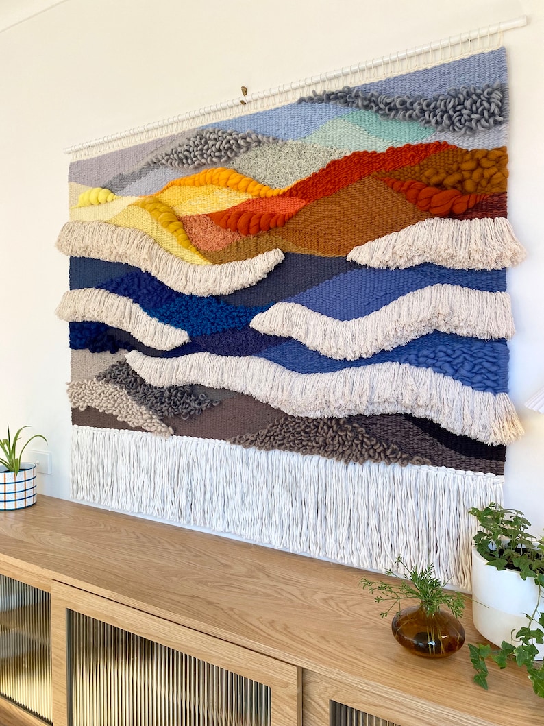 Extra Large Handwoven Wall Art Weaving Wall Hanging Tapestry Abstract ...