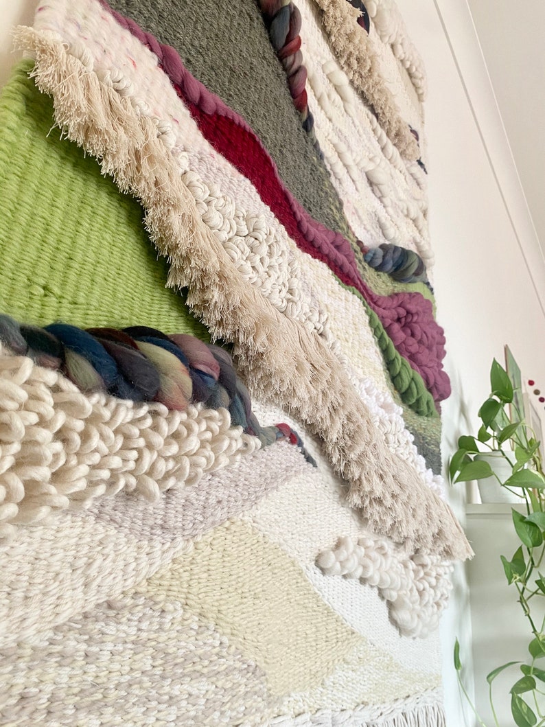 Large Handwoven Wall Art, Weaving, Wall Hanging, Tapestry, Abstract ...
